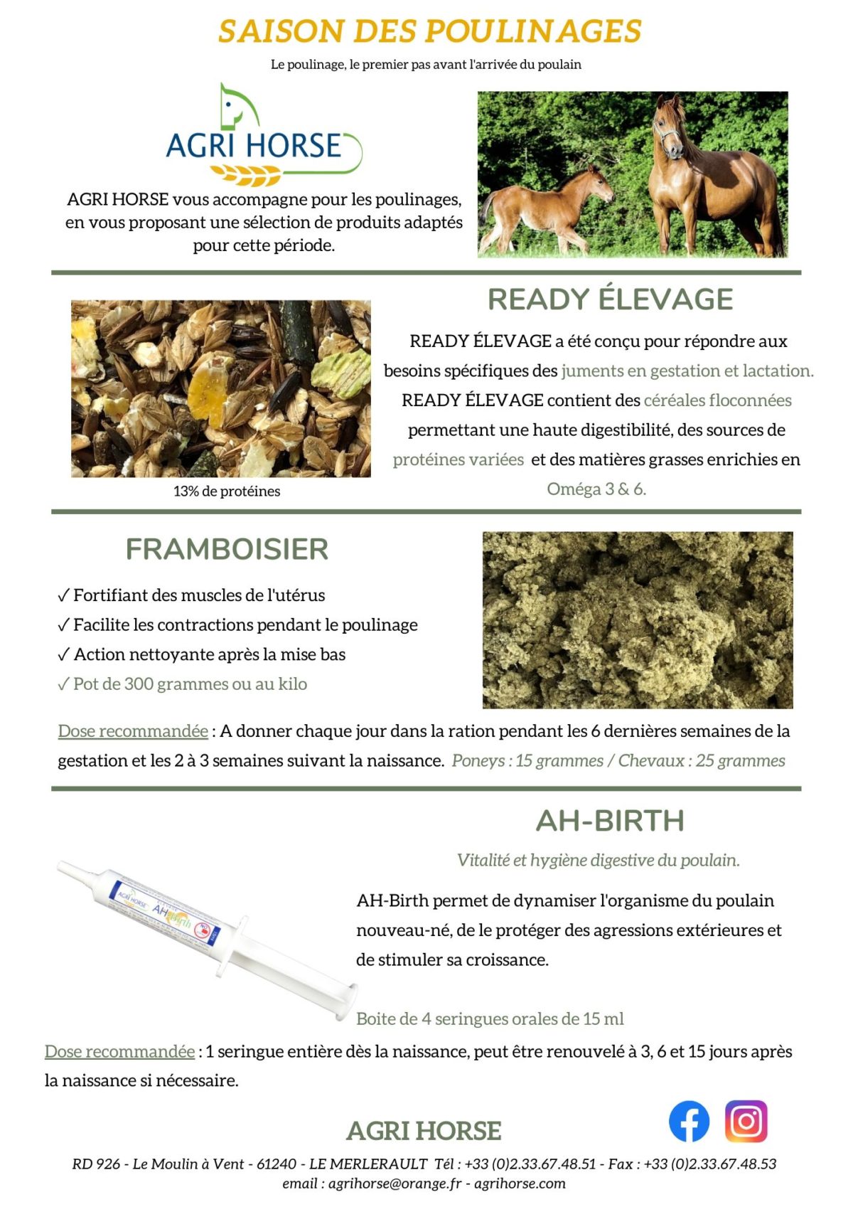 Catalogue & Flyers | AGRI HORSE DH | ALIMETATION CHEVAUX